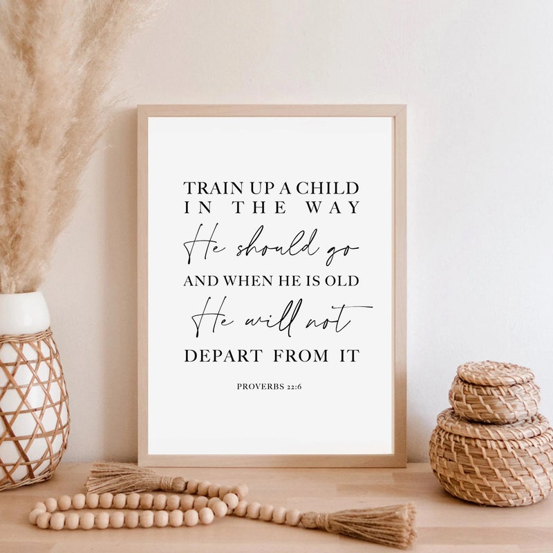 Proverbs 22 6 - Etsy