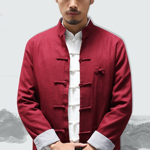 Corduroy Men's Jacket Cheongsam Jacket Chinese Shirt - Etsy