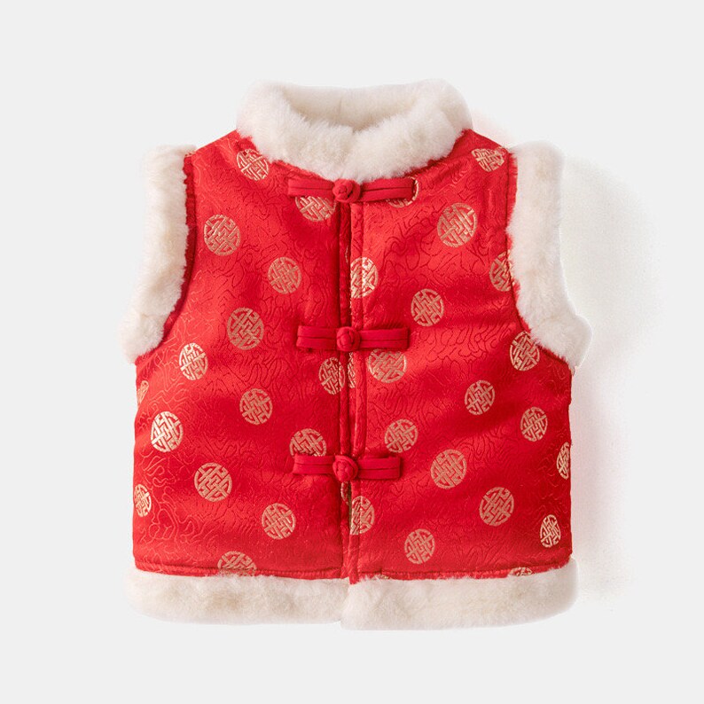 Girl&boy's Winter Red Vest Chinese New Year Red Waistcoats - Etsy
