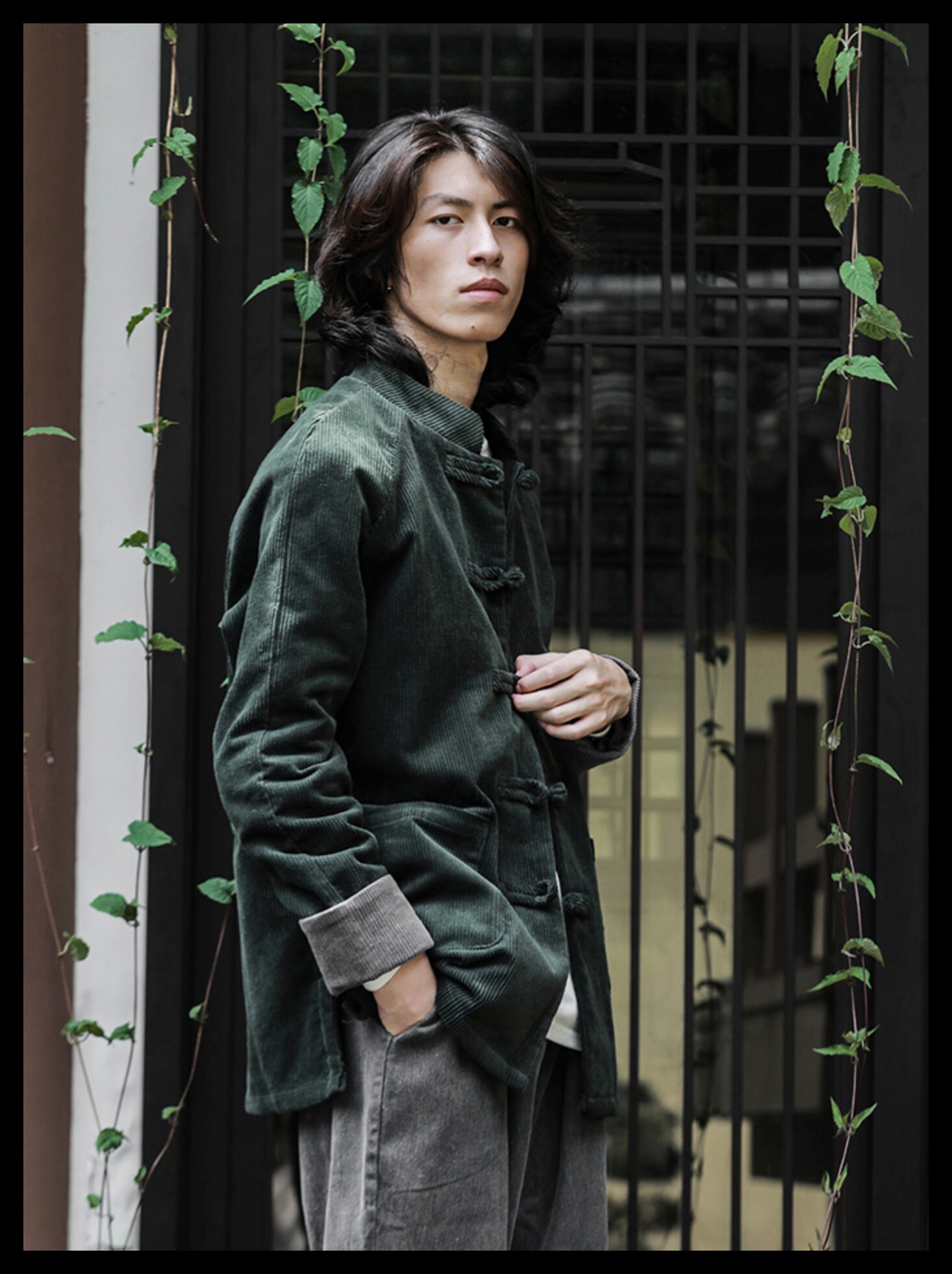 Corduroy Men's Jacket Cheongsam Jacket Chinese Shirt - Etsy