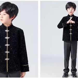 Six Color Boys Cheongsam Jacket,kids Tang Shirt,chinese Style Jacket ...