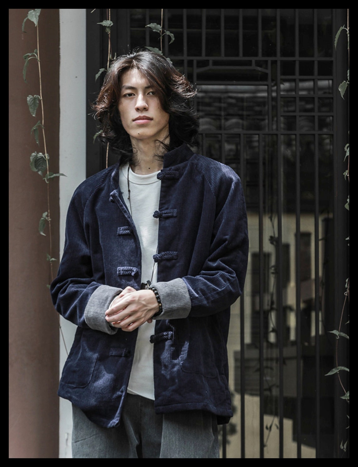 Corduroy Men's Jacket Cheongsam Jacket Chinese Shirt - Etsy