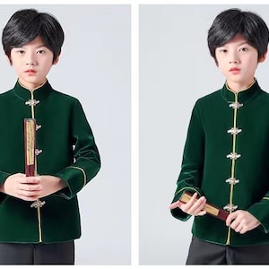 Six Color Boys Cheongsam Jacket,kids Tang Shirt,chinese Style Jacket ...