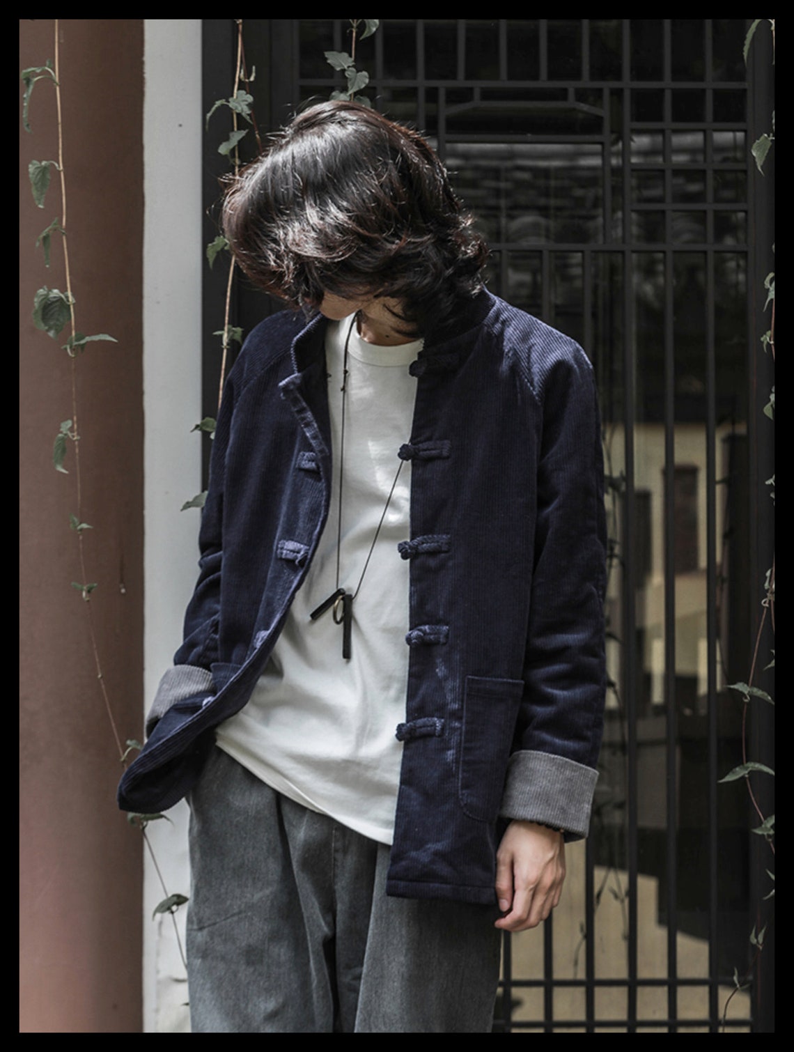 Corduroy Men's Jacket Cheongsam Jacket Chinese Shirt - Etsy