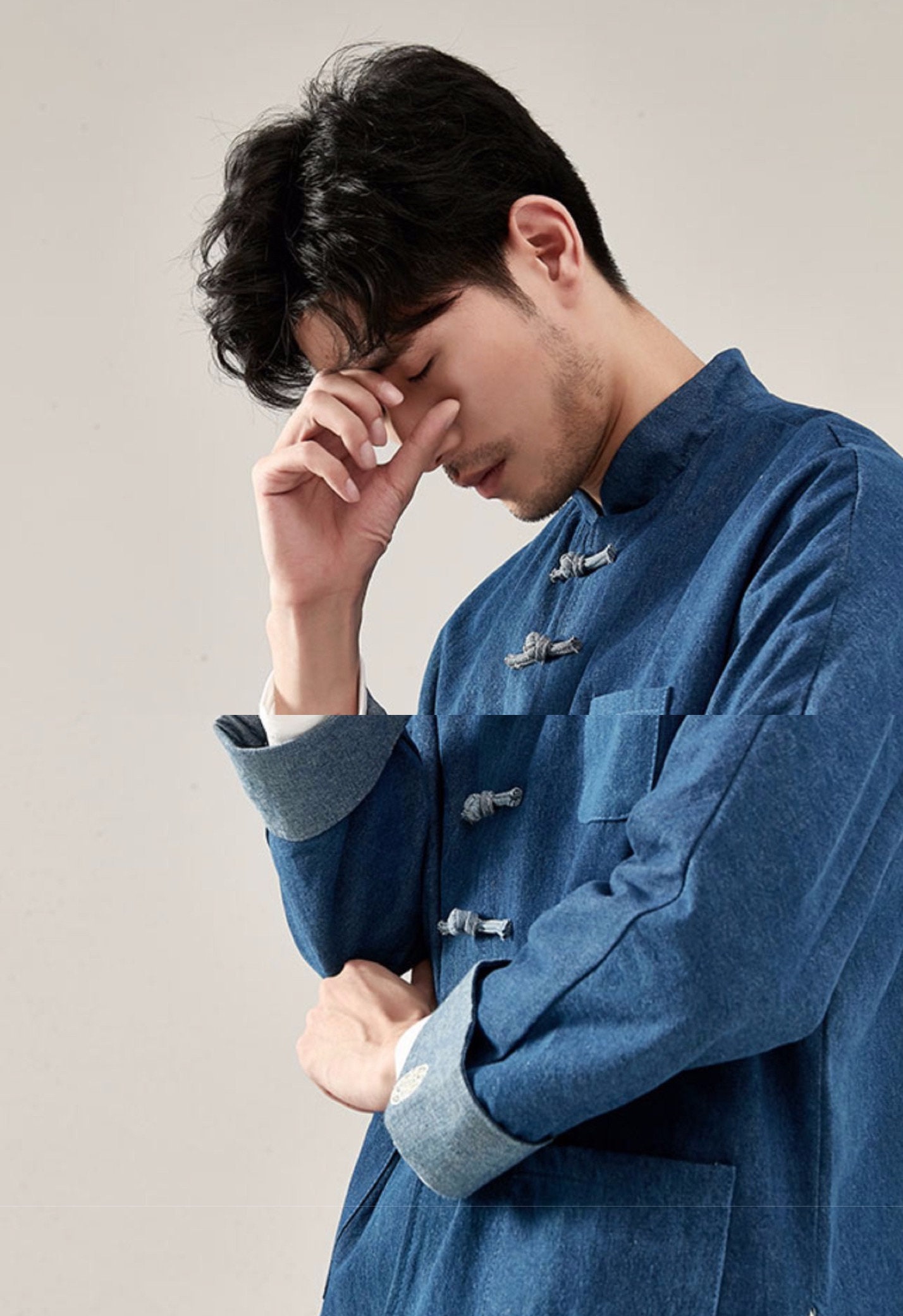 Traditional Chinese Cheongsam Jacket/ Denim Coat/ Frog Button - Etsy UK