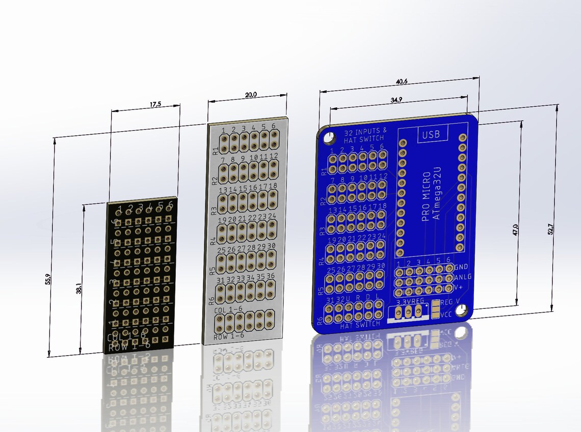 Arduino Matrix Breakout Board 36 - Etsy