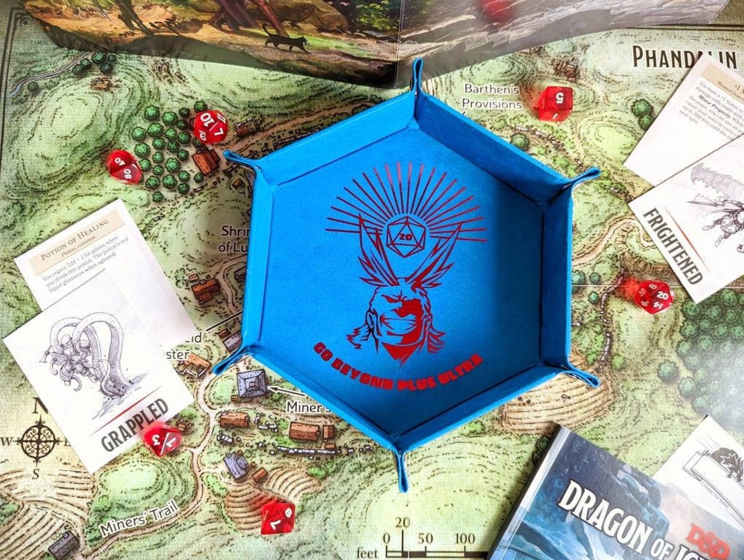 Go Beyond Plus Ultra Foiled Red Number One Hero D20 DND RPG Dice ...