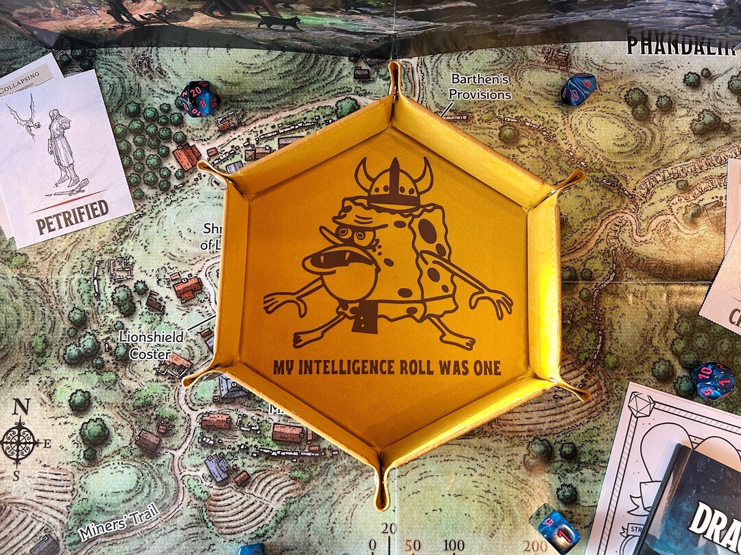 Funny Barbarian My Intelligence Roll Was One Sponge DND RPG Dice ...