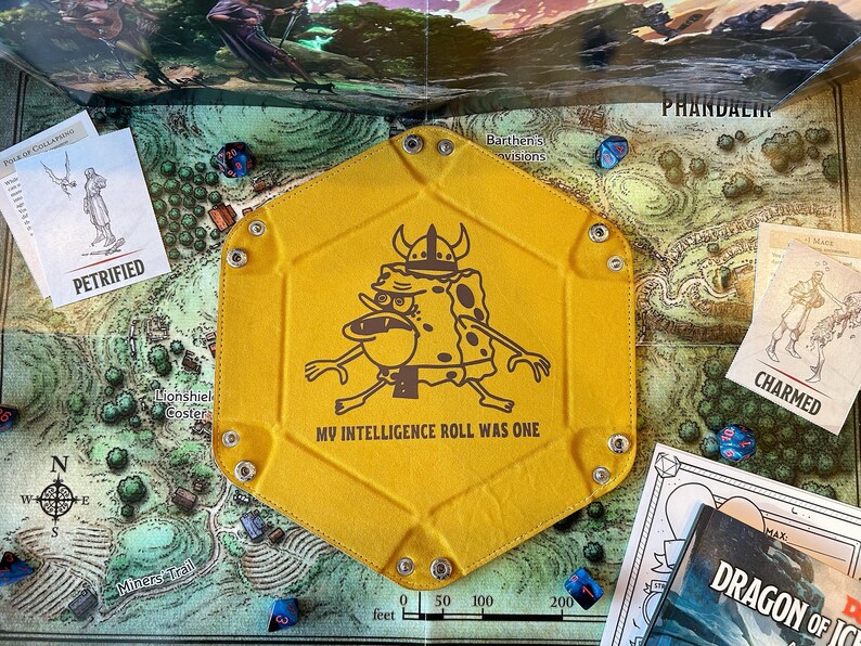 Funny Barbarian My Intelligence Roll Was One Sponge DND RPG Dice ...