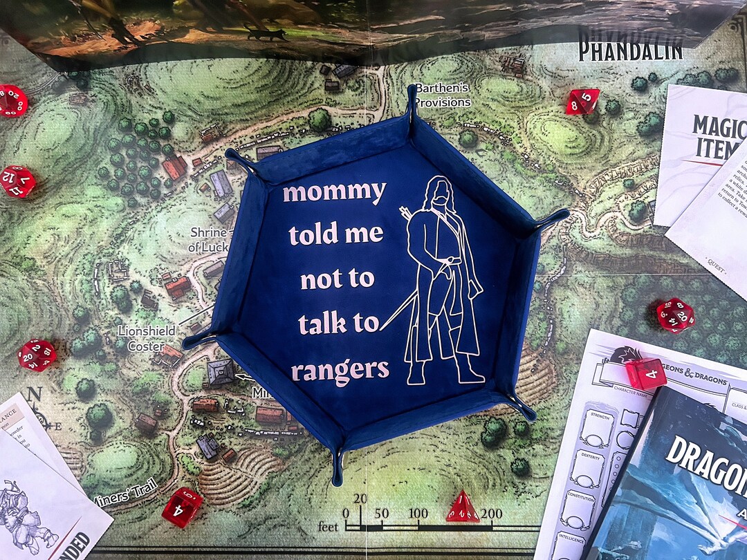Ranger LOTR Aragorn Funny DND RPG Dice Rolling Collapsible Tray - Etsy