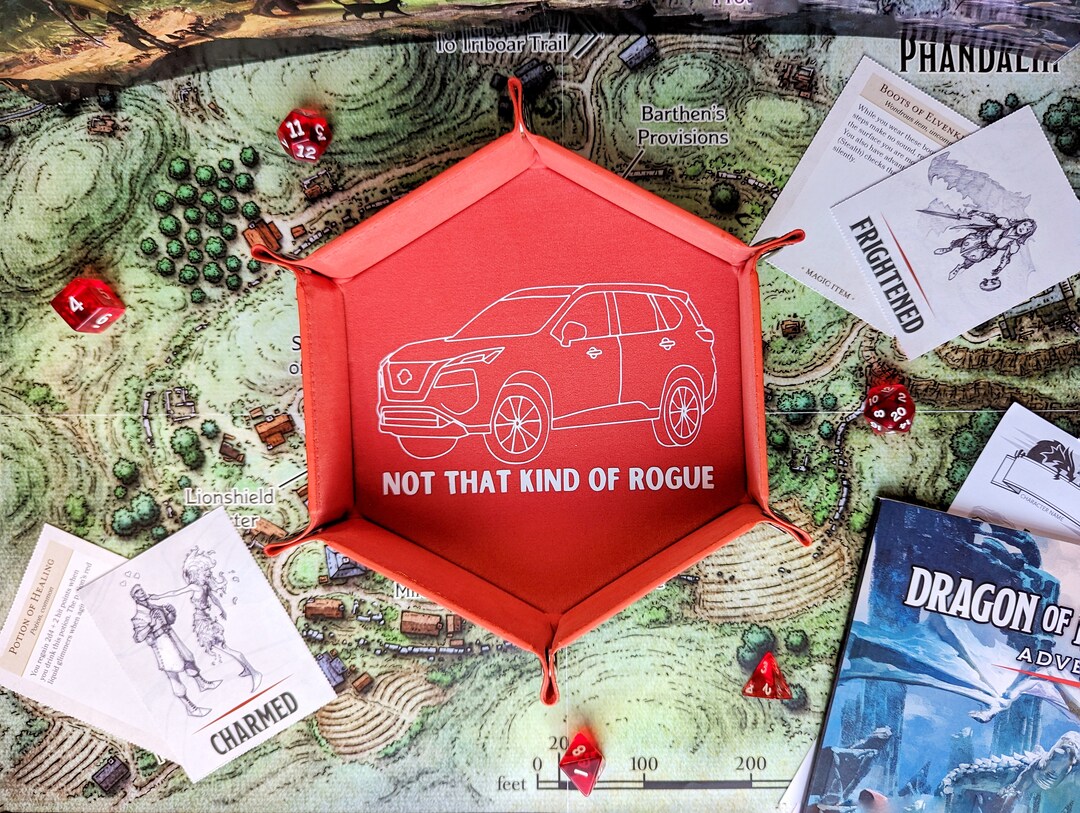Funny Rogue Class DND RPG Dice Rolling Collapsible Tray - Etsy