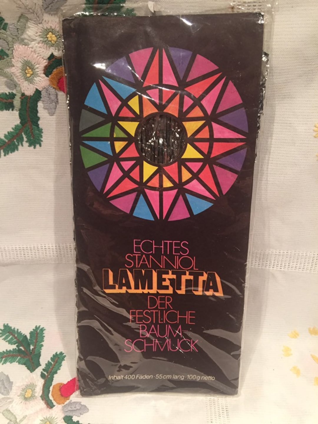 Vintage German Tinsel~heavy Metal Tinsel~lametta Tinsel~silver~large ...