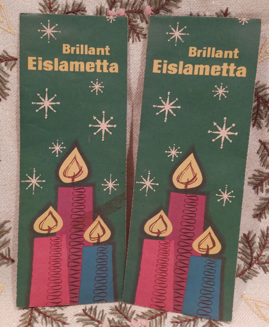 1 Very Old Pack of German Tinsel~heavy Metal Tinsel~lametta Tinsel ...