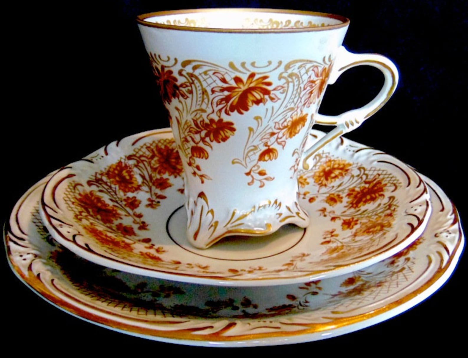 Vintage German Collectors Tea CupPMPTea Cup Saucer and Cake | Etsy