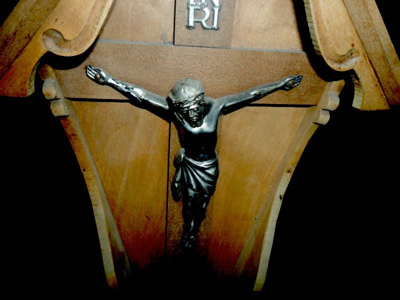 Vintage German Crucifix~wooden Crucifix~german Religious Crucifix ...