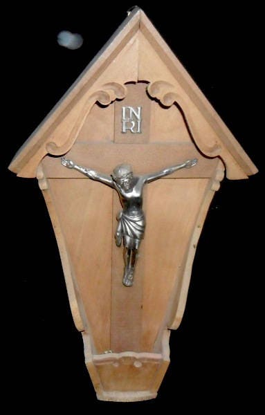 Vintage German Crucifix~wooden Crucifix~german Religious Crucifix ...