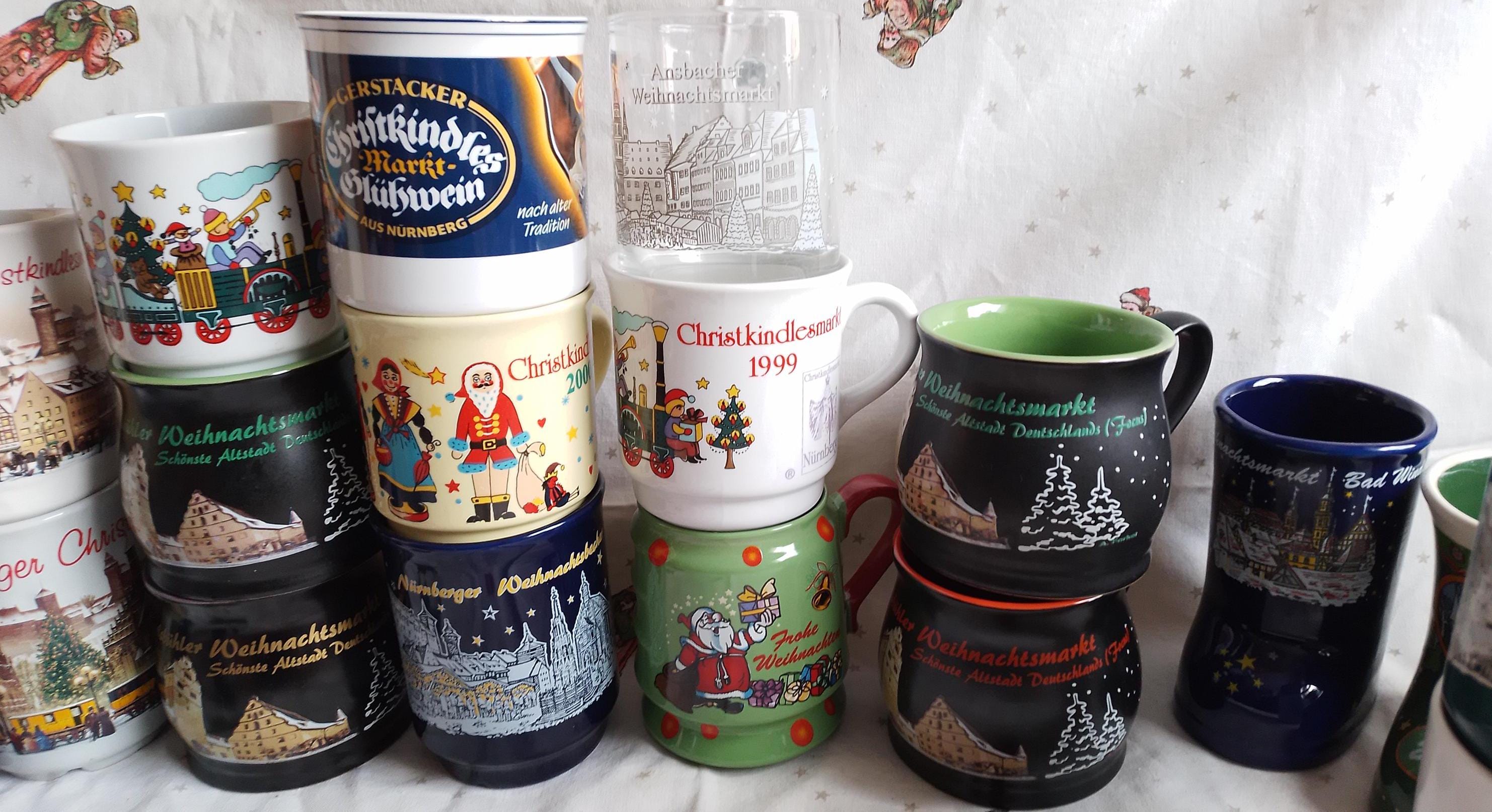 Mix N Match~vintage German Christmas Mulled Wine Mugs~nürnberg ...