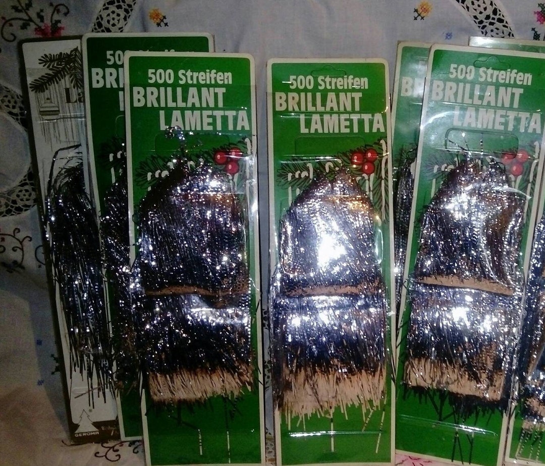 Vintage German Tinsel in Original Package~vintage Tinsel~lametta Tinsel ...