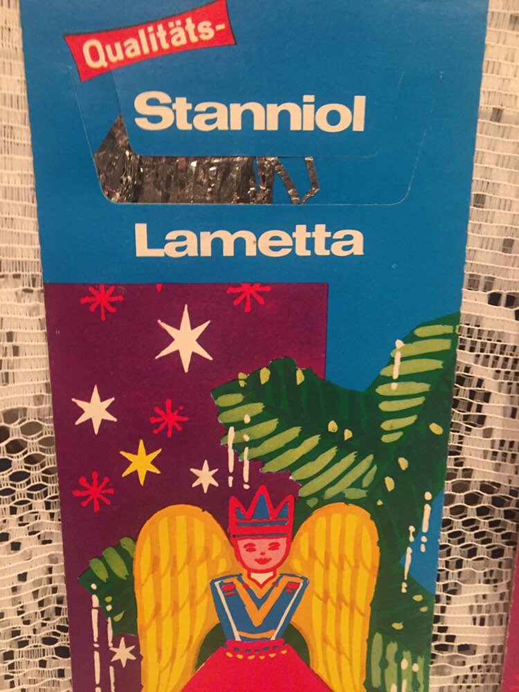 1 Vintage Pack of German Tinselheavy Metal Tinsellametta - Etsy