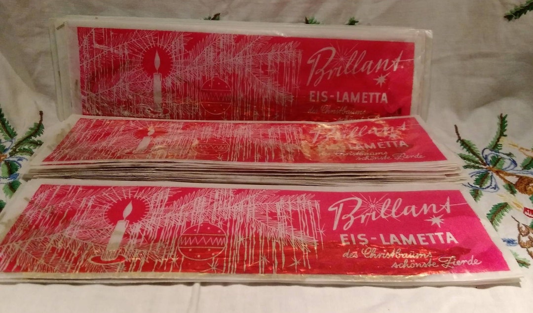 Vintage German Tinsel in Original Package~heavy Blei Metal Tinsel~das ...