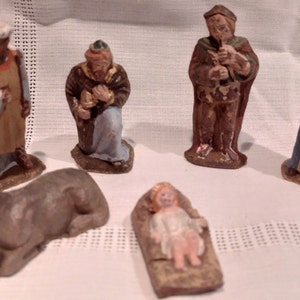 Antique German Nativity Figures~very Old Rustic Nativity Figure~ - Etsy