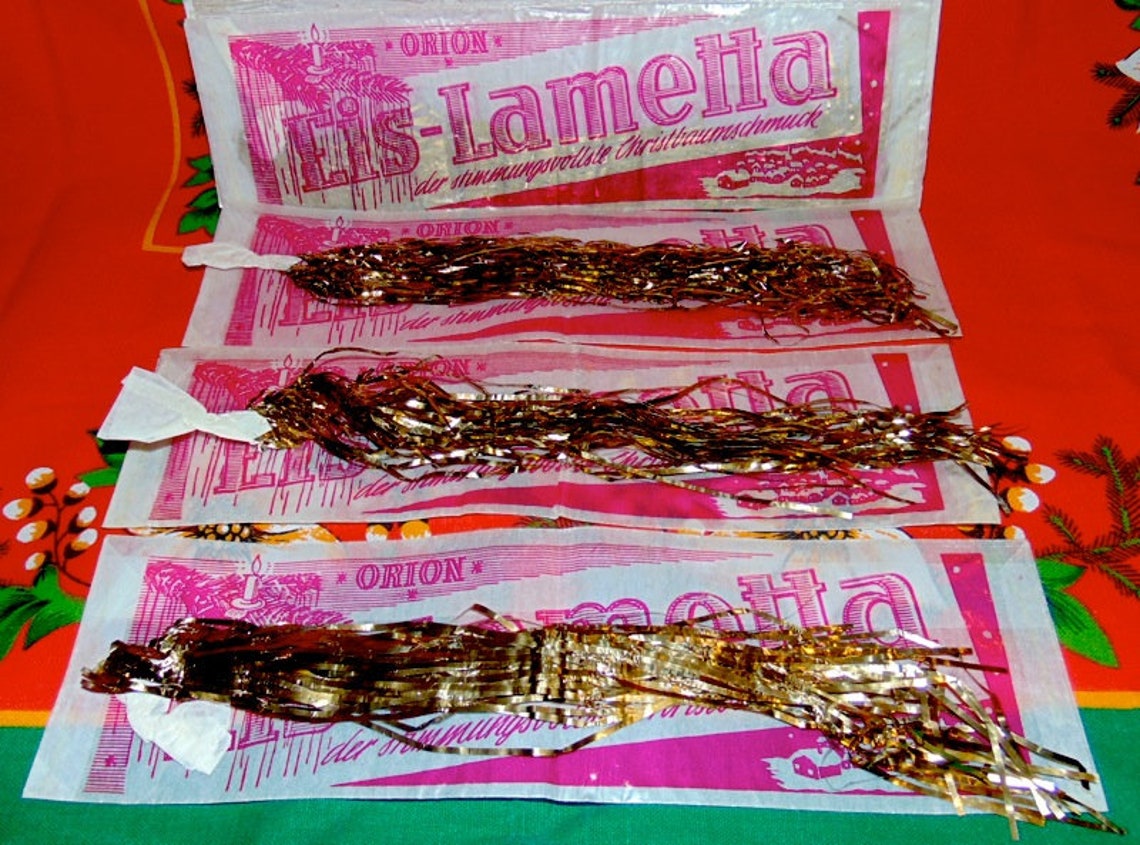 Vintage 1940s German Tinsel in Original Packagemetal - Etsy