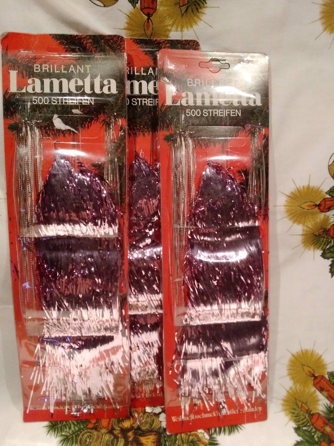 Vintage German Tinsel in Original Package~vintage Tinsel~lametta Tinsel ...