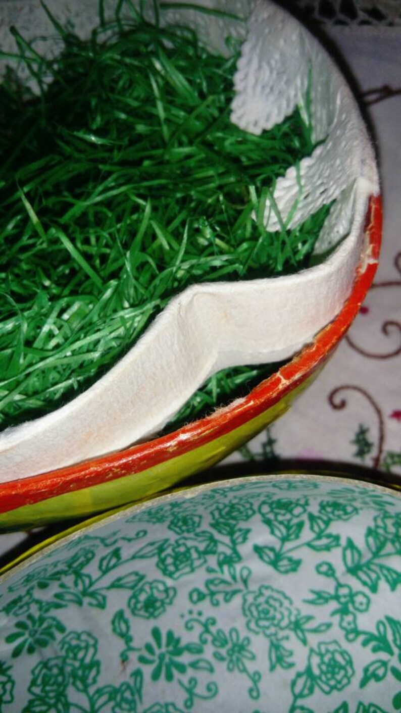 Vintage German Easter Papp Easter Egg to Fillpick-1-eggfrohe - Etsy