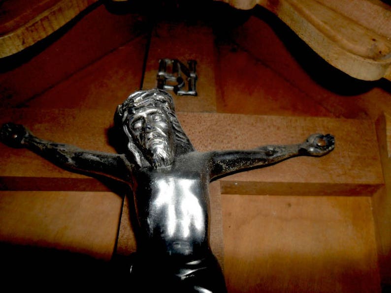 Vintage German Crucifix~wooden Crucifix~german Religious Crucifix ...