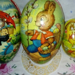 Vintage German Easter Papp Easter Egg to Fill~pick-1-egg~frohe Ostern ...