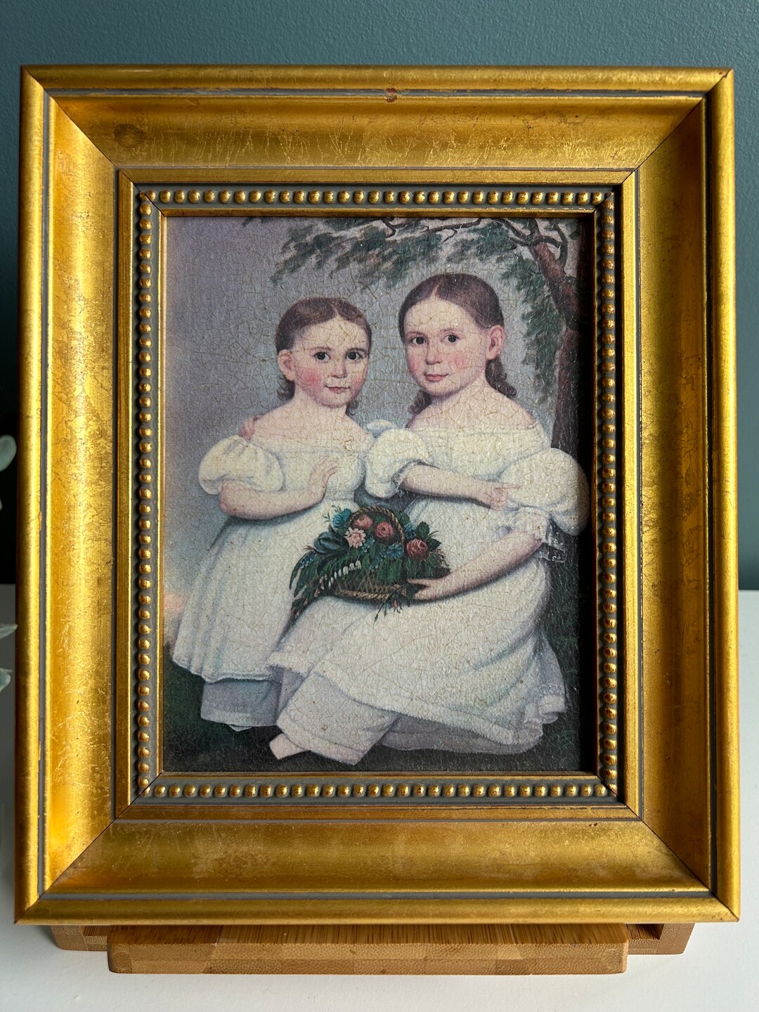 Vintage Art Double Portrait Lucy Adams Tracy & Ellen Nicholla Tracy ...