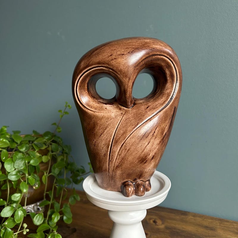 Ceramic Owl Sculpture - Etsy