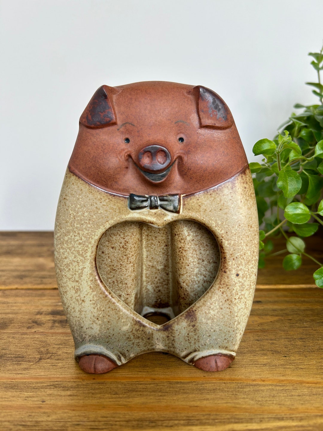 Vintage UCTCI Japanese Stoneware Little Pig Photo Frame, Childrens ...