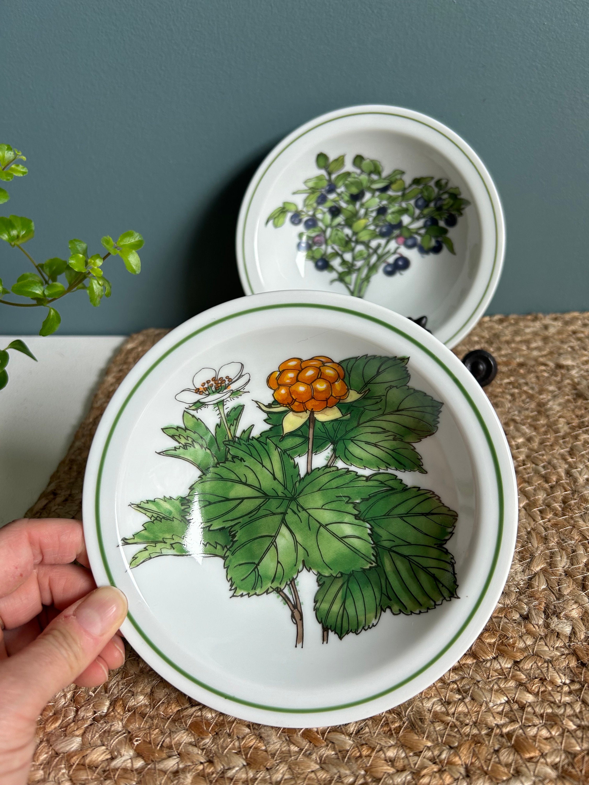 Vintage IKEA Midsommar by Marguerite Walfridson, Set of 2 Dessert ...