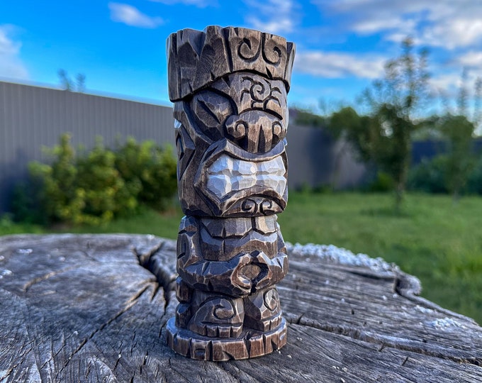 Marquesan Tiki Statue Hawaiian Tiki Statue Wooden Idol - Etsy