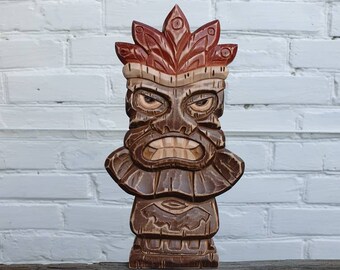 Hawaiian Tiki mask | Etsy
