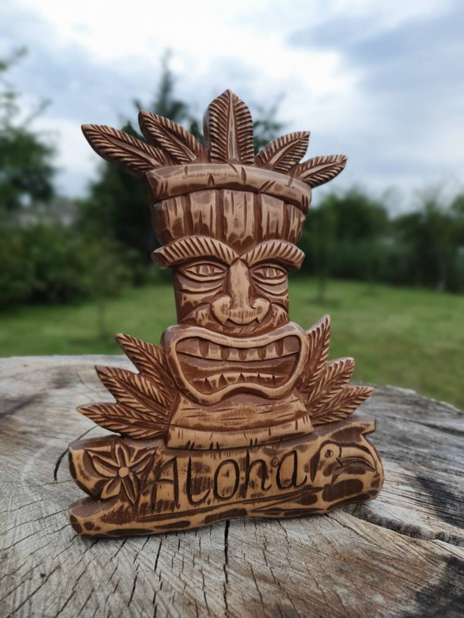 Hawaiian Tiki Mask - Etsy