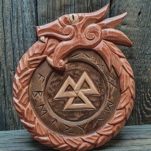 Celtic Viking Dragon Wood Scandinavian | Etsy