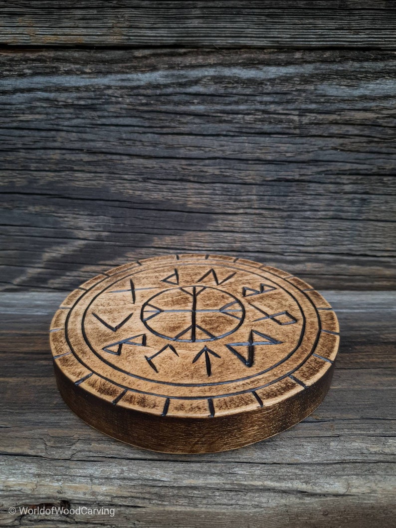 Wooden Statue Viking Hand Carved Pagan Altar Viking Home Decor | Etsy