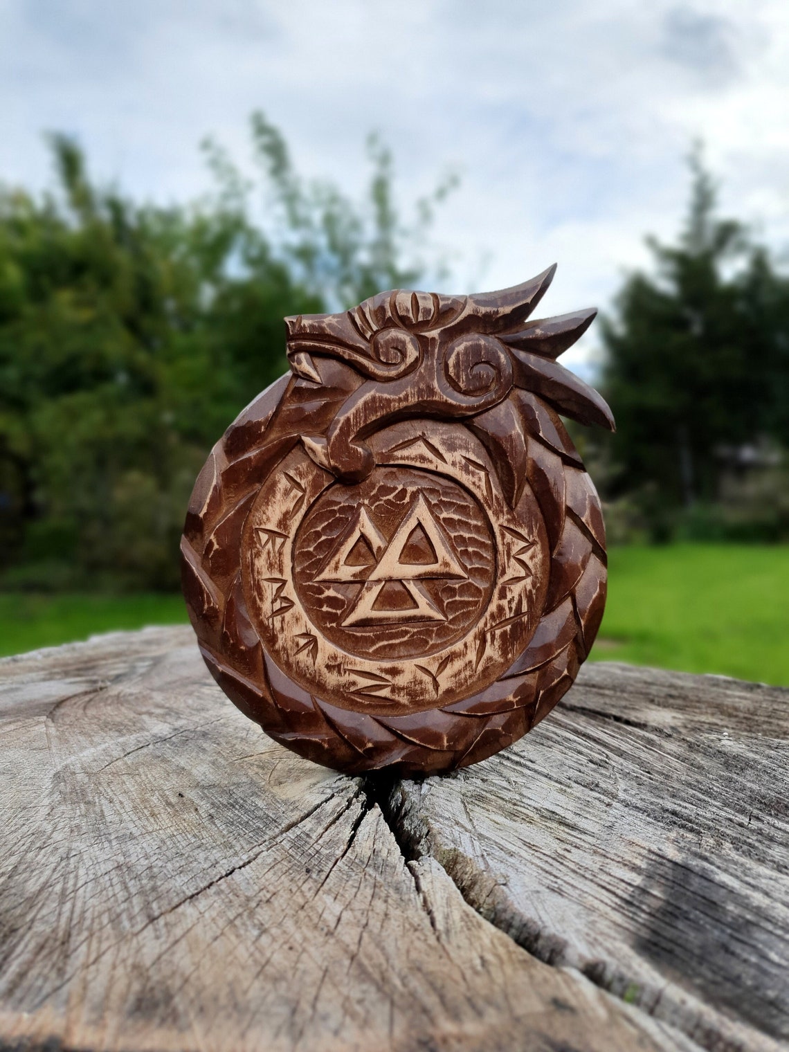 Celtic Viking Dragon Wood Scandinavian - Etsy