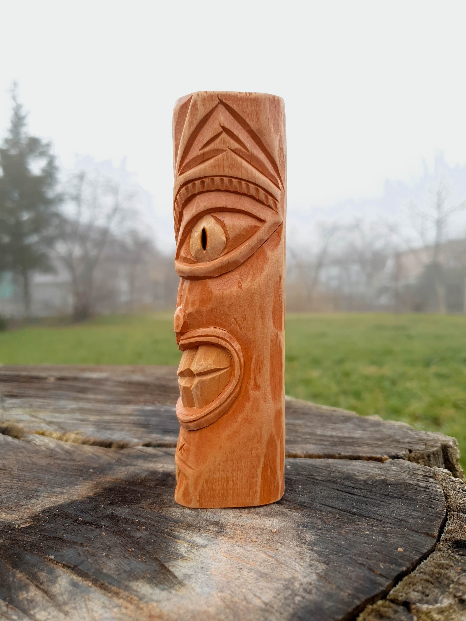 Marquesan Tiki Statue Hawaiian Tiki Statue Wooden Idol - Etsy