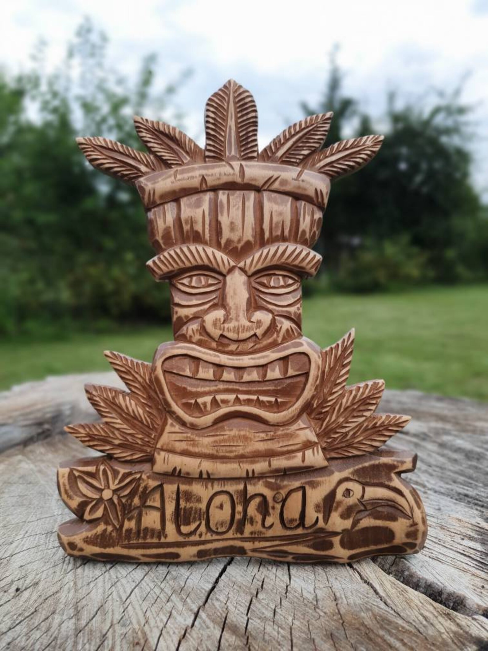 Hawaiian Tiki Mask - Etsy