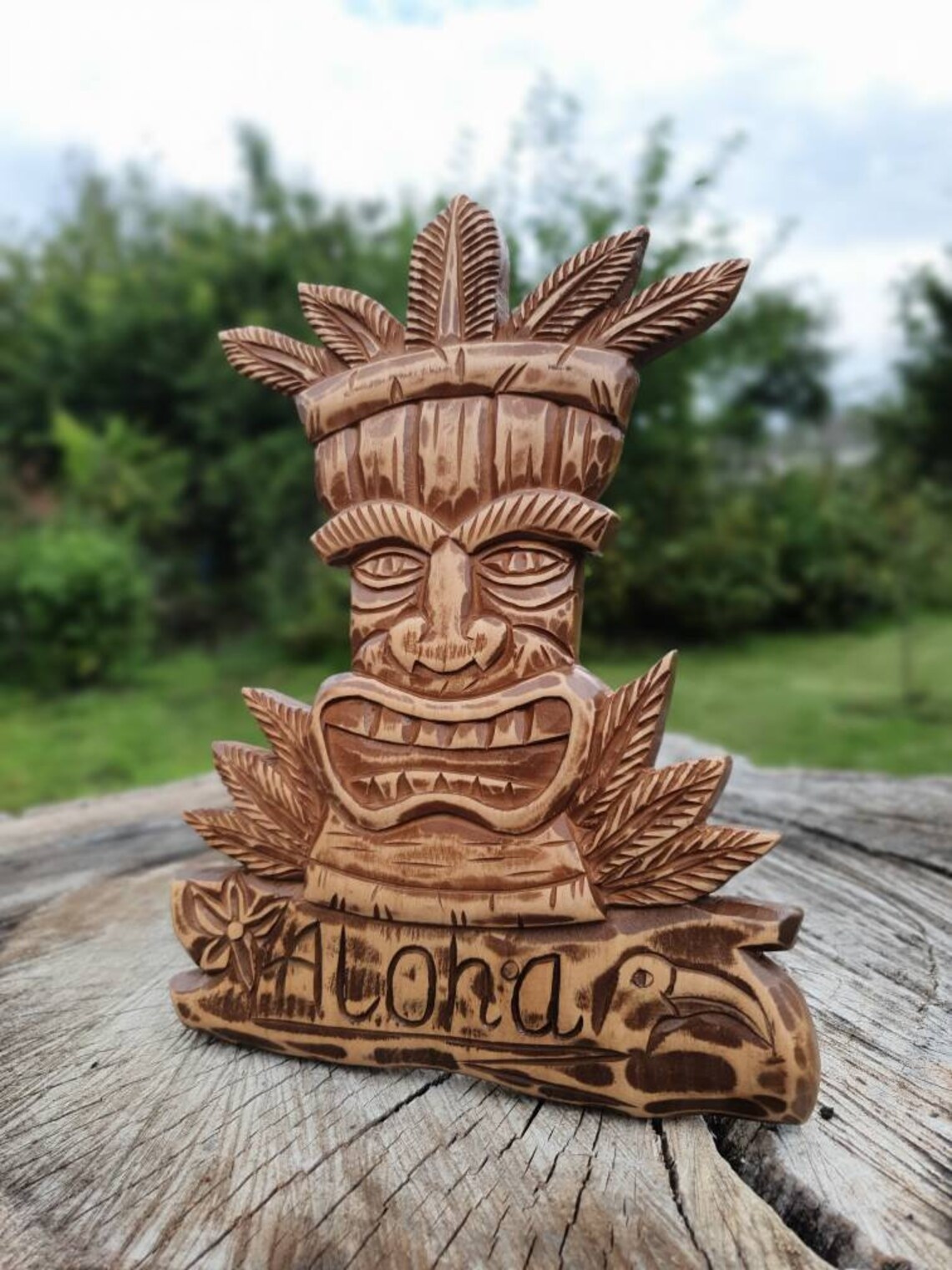 Hawaiian Tiki Mask - Etsy