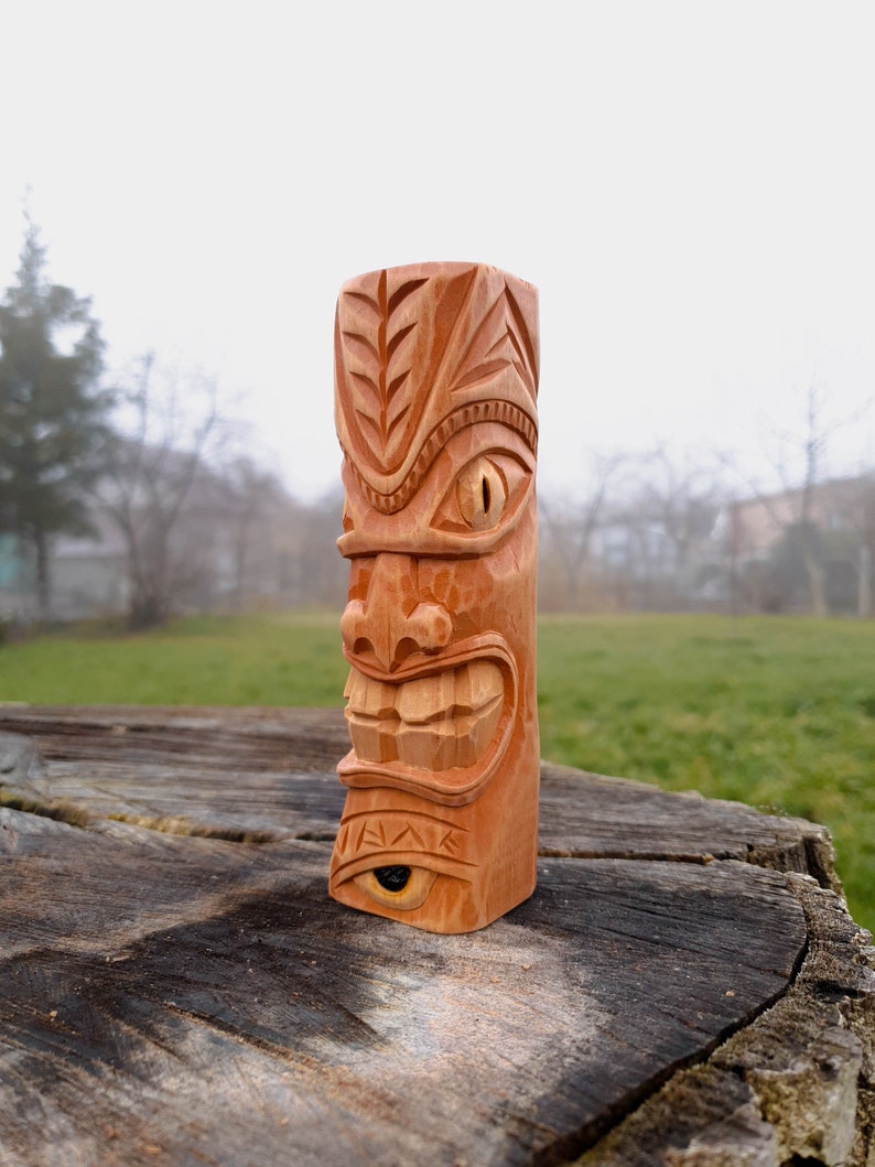 Marquesan Tiki Statue Hawaiian Tiki Statue Wooden Idol - Etsy