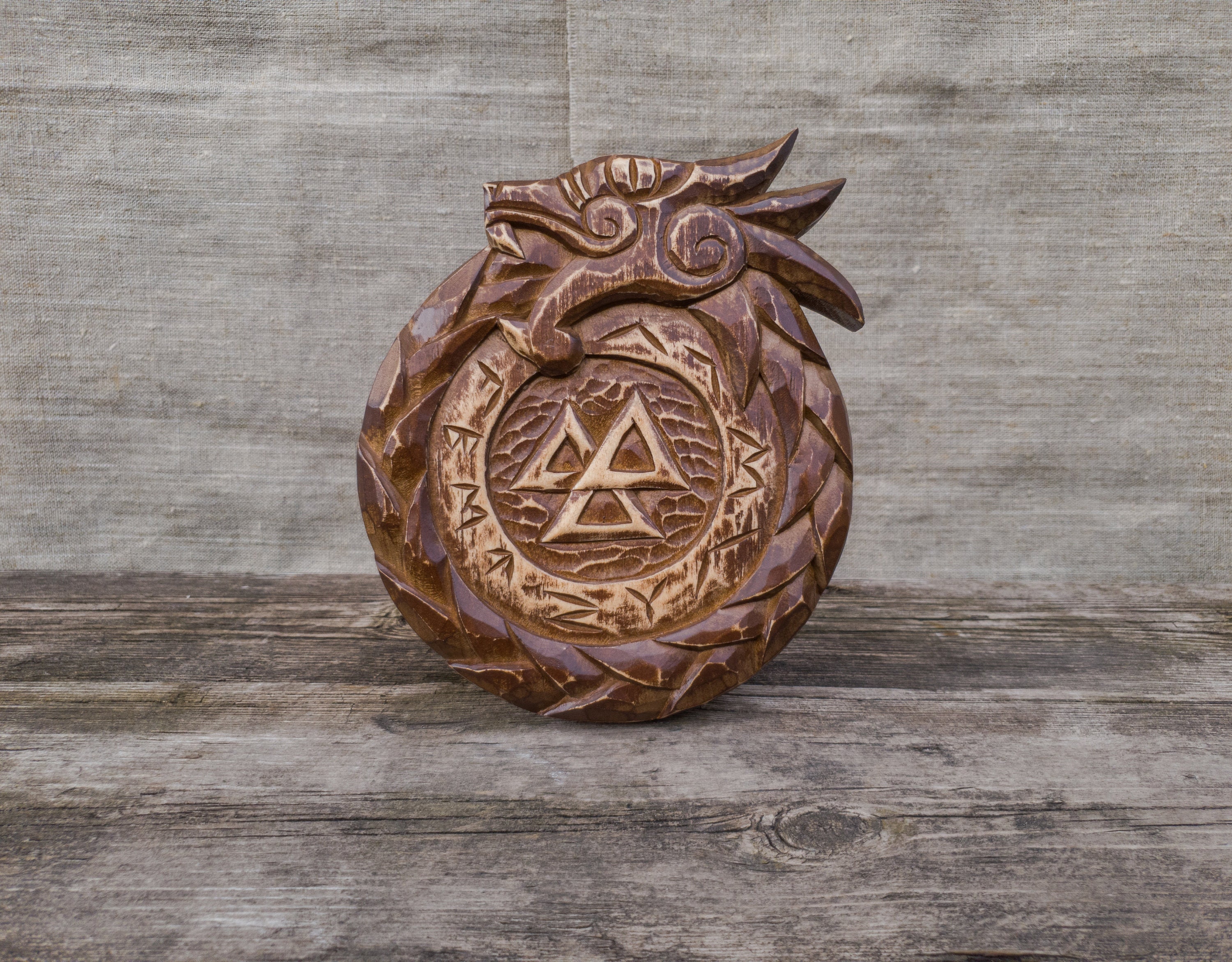 Celtic Viking Dragon Wood Scandinavian - Etsy