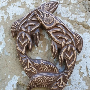 Salmon Celtic Fish | Etsy