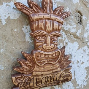 Hawaiian Tiki mask | Etsy