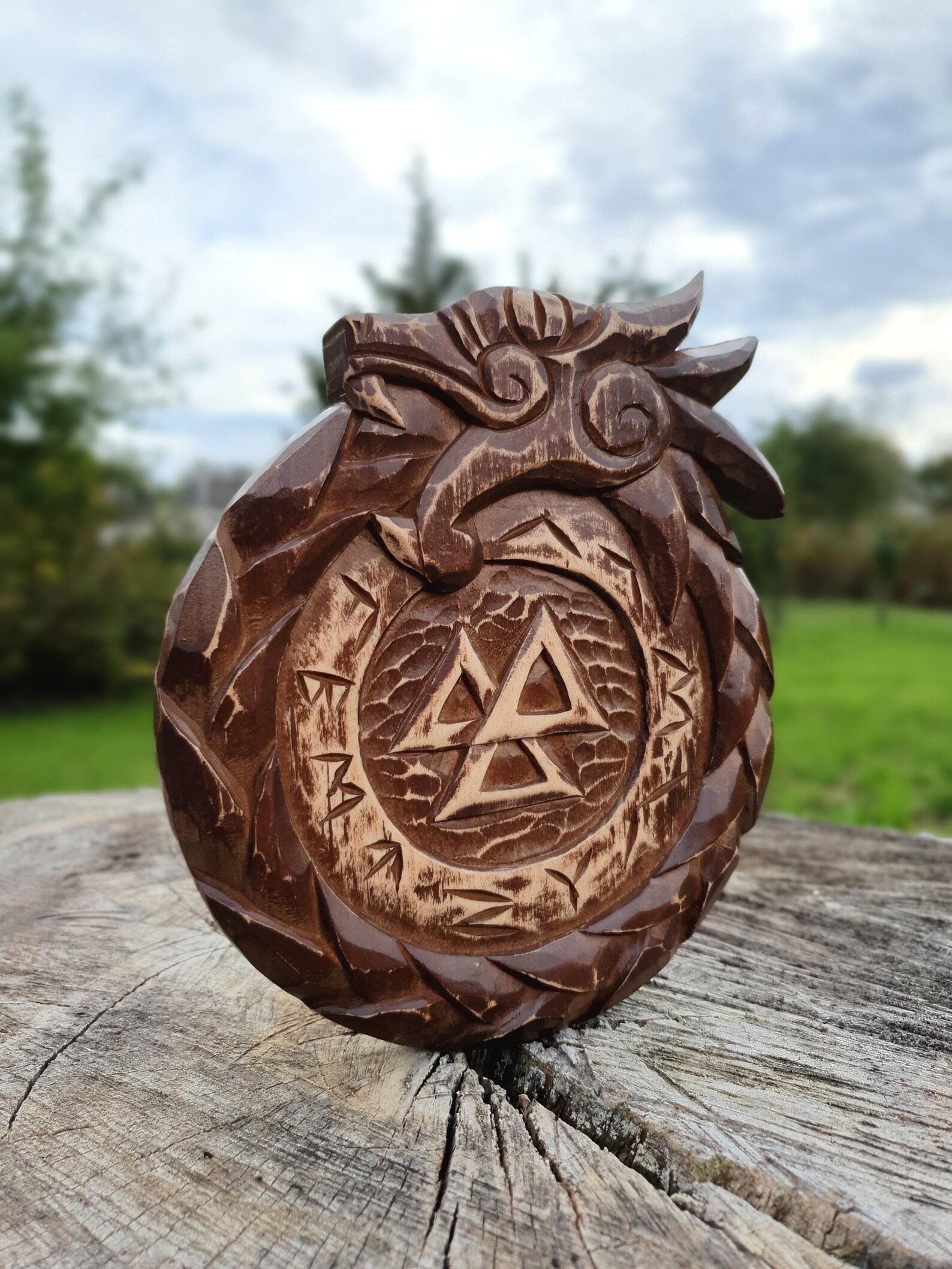 Celtic Viking Dragon Wood Scandinavian - Etsy