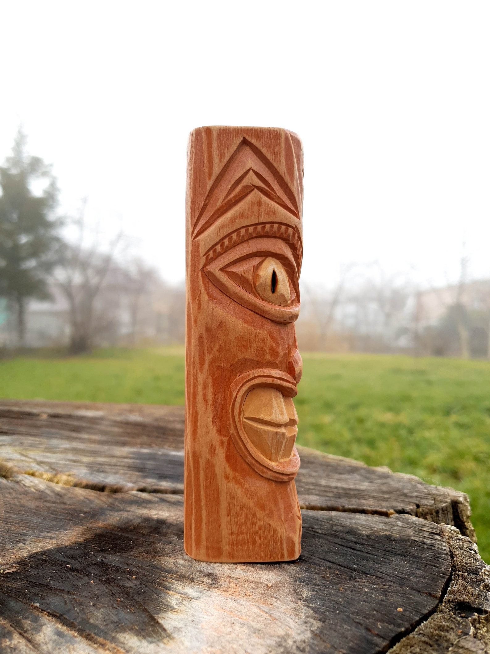 Marquesan Tiki Statue Hawaiian Tiki Statue Wooden Idol - Etsy