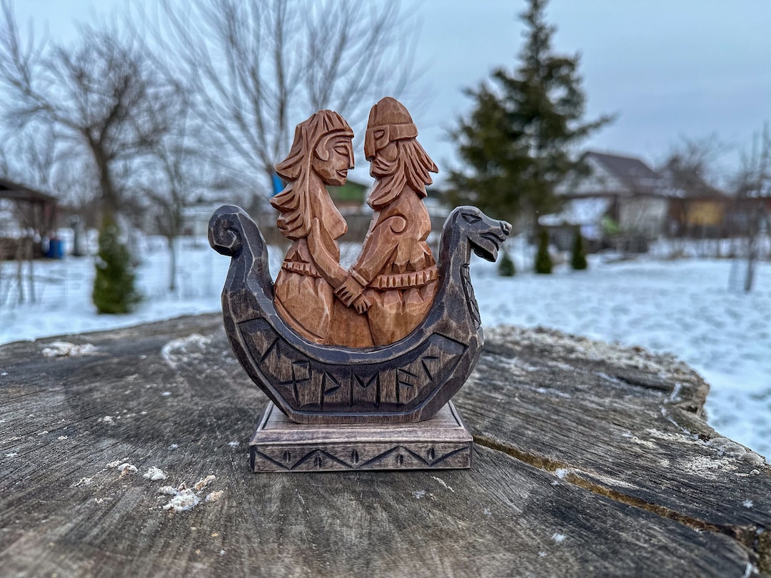 Viking Statue Pagan Figurine Northe Viking Boat Pagan Slavic Pagan ...